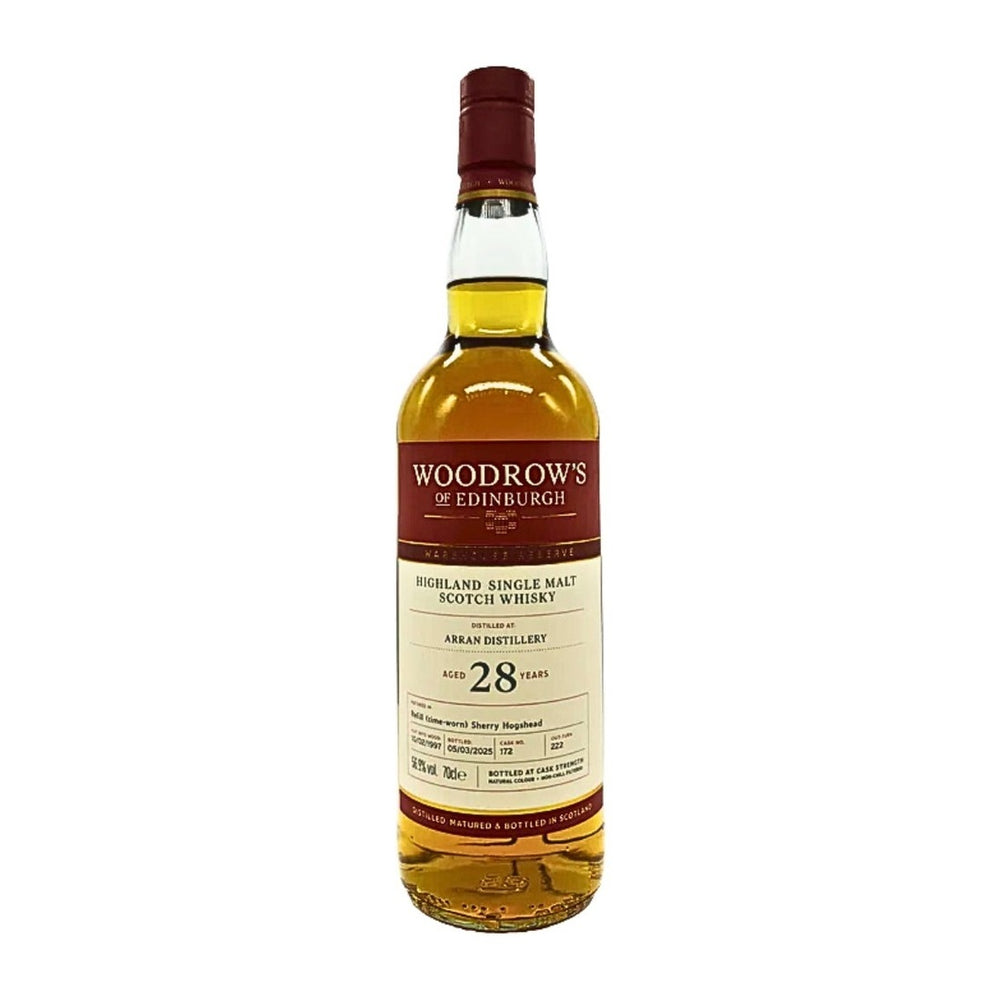 Arran 28 Year Old Woodrow's of Edinburgh 57.8% 70cl – Milroy's of Soho
